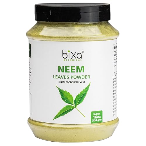bixa BOTANICAL Neem Leaf Powder | Azadirachta Indica | 1 Pound / 16 OZ ...