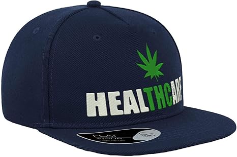 Healthcare Weed Ganja Cannabis Funny Life Style Embroidered Flat Visor ...