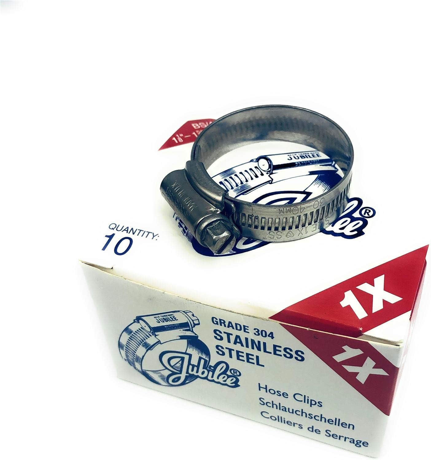 Jubilee® Stainless Steel SS304 Hose Clamp 30-40mm x 10 – BigaMart