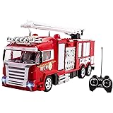 Amazon.com: Liberty Imports RC Rescue Fire Engine Toy Truck - Radio ...
