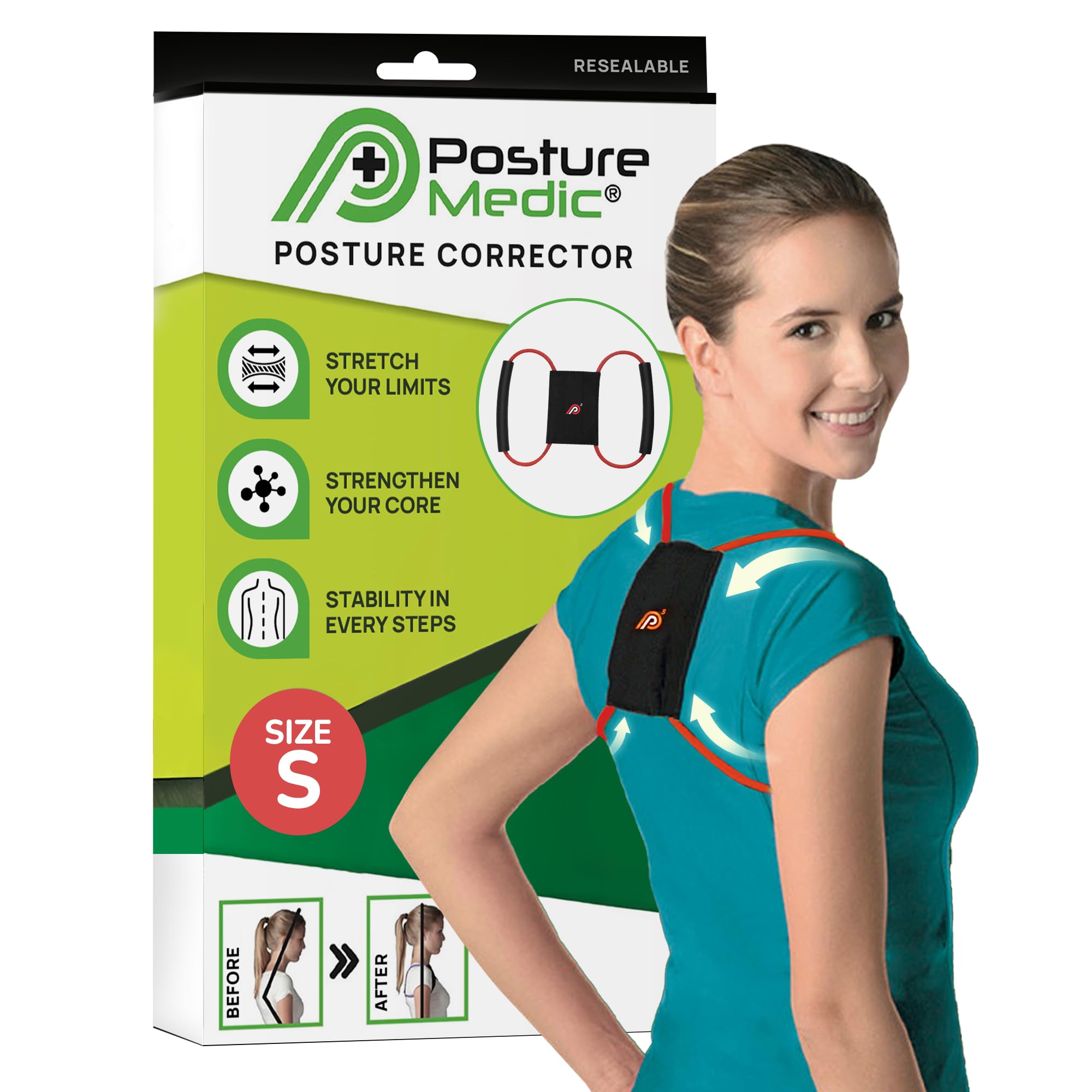 Mua PRIMEKINETIX PostureMedic Dynamic Posture Brace for Neck and Back Support -For Enhanced ...