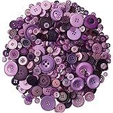 Amazon.com: Tnstk 650 Pcs Buttons Round Resin Buttons 2 and 4 Holes ...