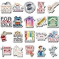 Amazon.com: GOLEEX 20 Pack Pcs Waterproof Vinyl Real Estate Bumper ...