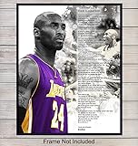 Amazon.com: Kobe Bryant Poster Quote Black History Month Posters Los ...