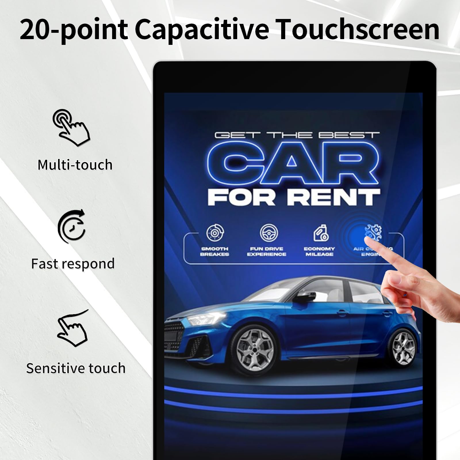 Mua 55 Inch Digital Signage, 4K UHD Android 11.0 LCD Totem, 32GB Floor ...