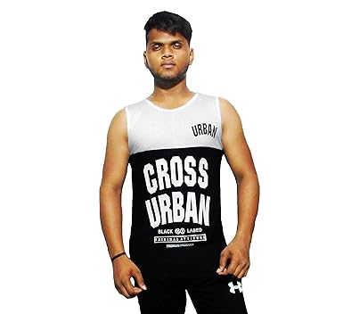 Buy Fatafat lelo Men's Stylish Baniyan Gym-wear Sando Ganji (Black ...