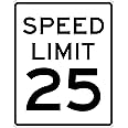 Amazon.com: NNBT 25 MPH Speed Limit Road Signs,Warning Traffic Road ...
