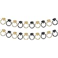 Amazon.com: KatchOn Black and Gold Engagement Ring Banner - 10 Feet ...