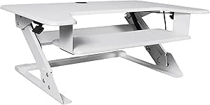 Amazon.com: Kantek Sit to Stand Desktop Riser, White (STS900W ...