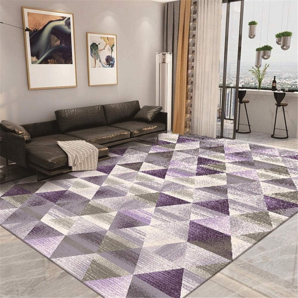 ZHAOPAI rugs large Light purple diamond patchwork pattern sofa modern ...