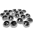 Amazon.com: Flat Back Rhinestones Buttons Embellishments with Diamond ...