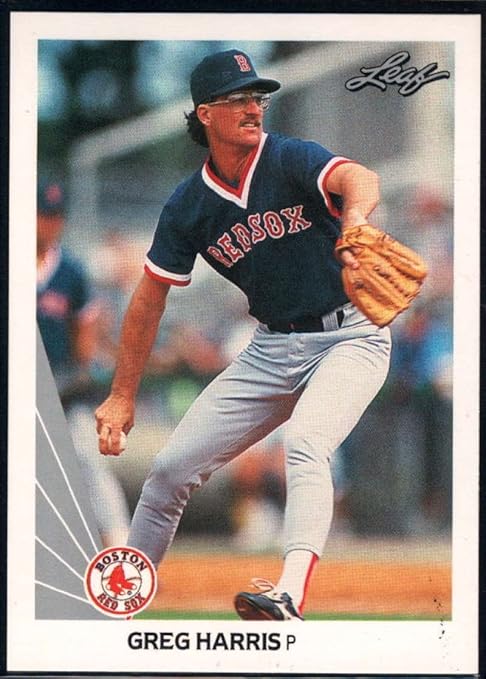 Amazon.com: 1990 Leaf Baseball #499 Greg Harris Boston Red Sox Official ...