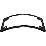 Amazon.com: Curved Motorcycle License Plate Frame - Chrome : Automotive