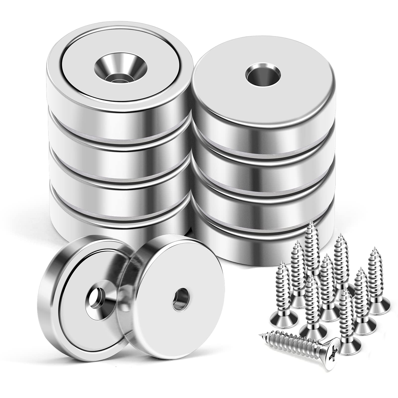 Mua MIKEDE 10 Pack Strong Neodymium Cup Magnets, 70Lbs+ Holding Force ...