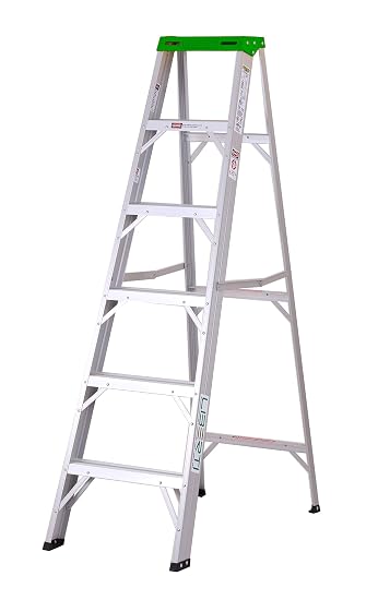 Liberti 1106 Aluminum 6 Feet Step Ladder (Silver): Amazon.in: Home ...