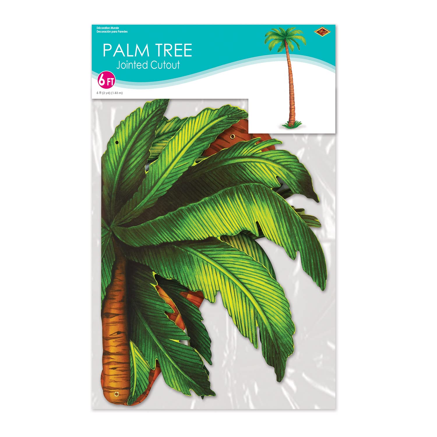 Mua Beistle Jointed Palm Tree Photo Prop Backdrop, 6' Tall- Tropical ...