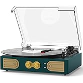 Amazon.com: Vinyl Record Player with Built-in Speakers 3-Speed Vintage Record Player Support ...
