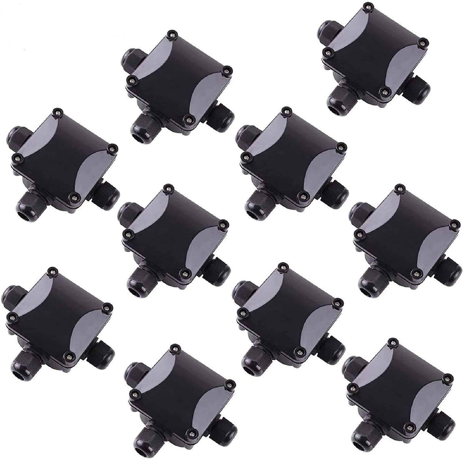 Buy MVPOWER 3-Way Junction Box, IP66 Waterproof Connectors for Outdoor ...