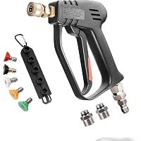 MEKOH Short Pressure Washer Gun with Swivel, 5000 PSI High Power Washer ...