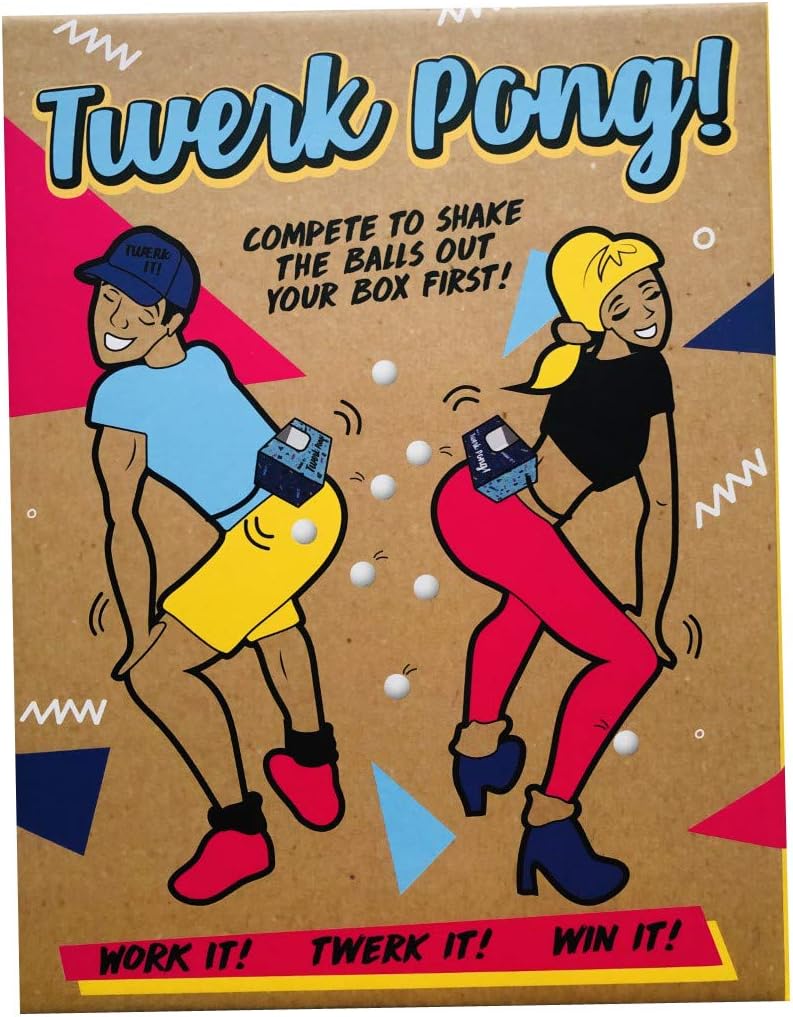 Twerk Pong Fun Party Game Set Shake Balls Out of Your Box First Games ...