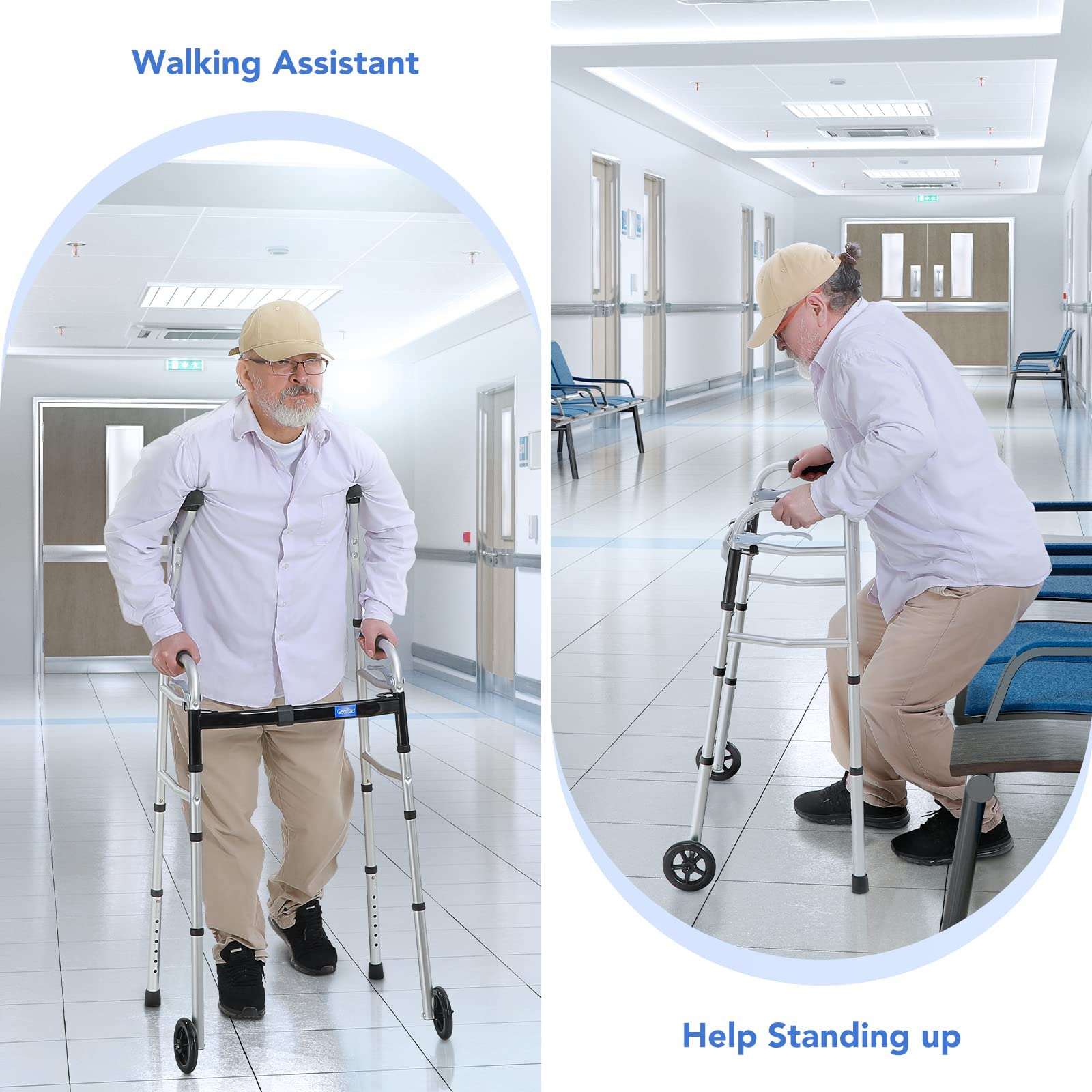 Mua GreenChief 2 in 1 Narrow Walker for Small Spaces, Walker Adjustable ...