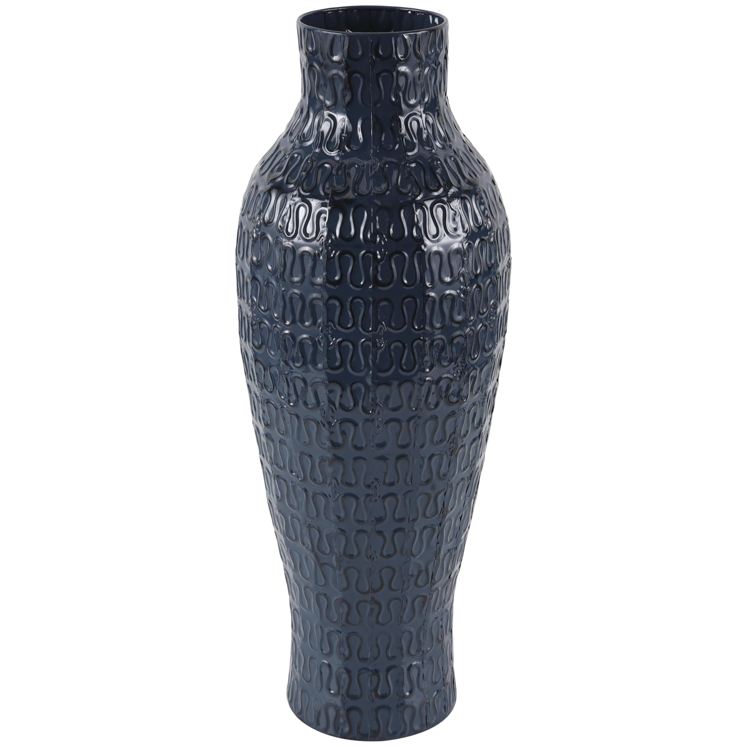 Deco 79 Metal Decorative Vase Dimensional Textured Centerpiece Vase ...