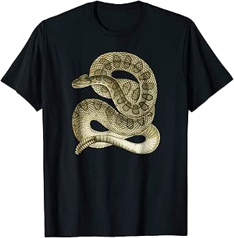 Amazon.com: Rattlesnake T-shirt Venomous Snake Lover Tee: Clothing