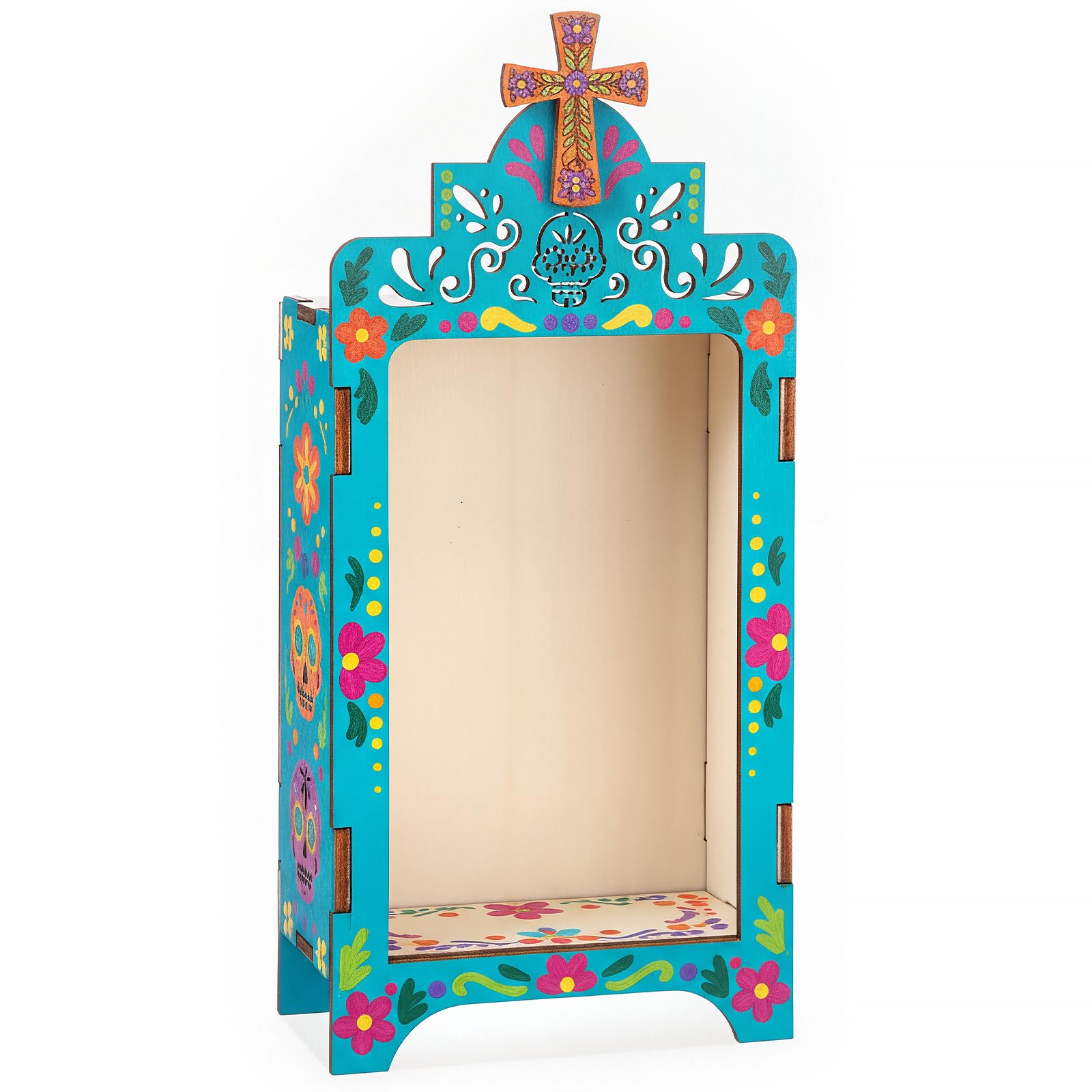 Leinuosen Large Dia De Los Muertos Altar Ofrenda Box Plywood Self ...