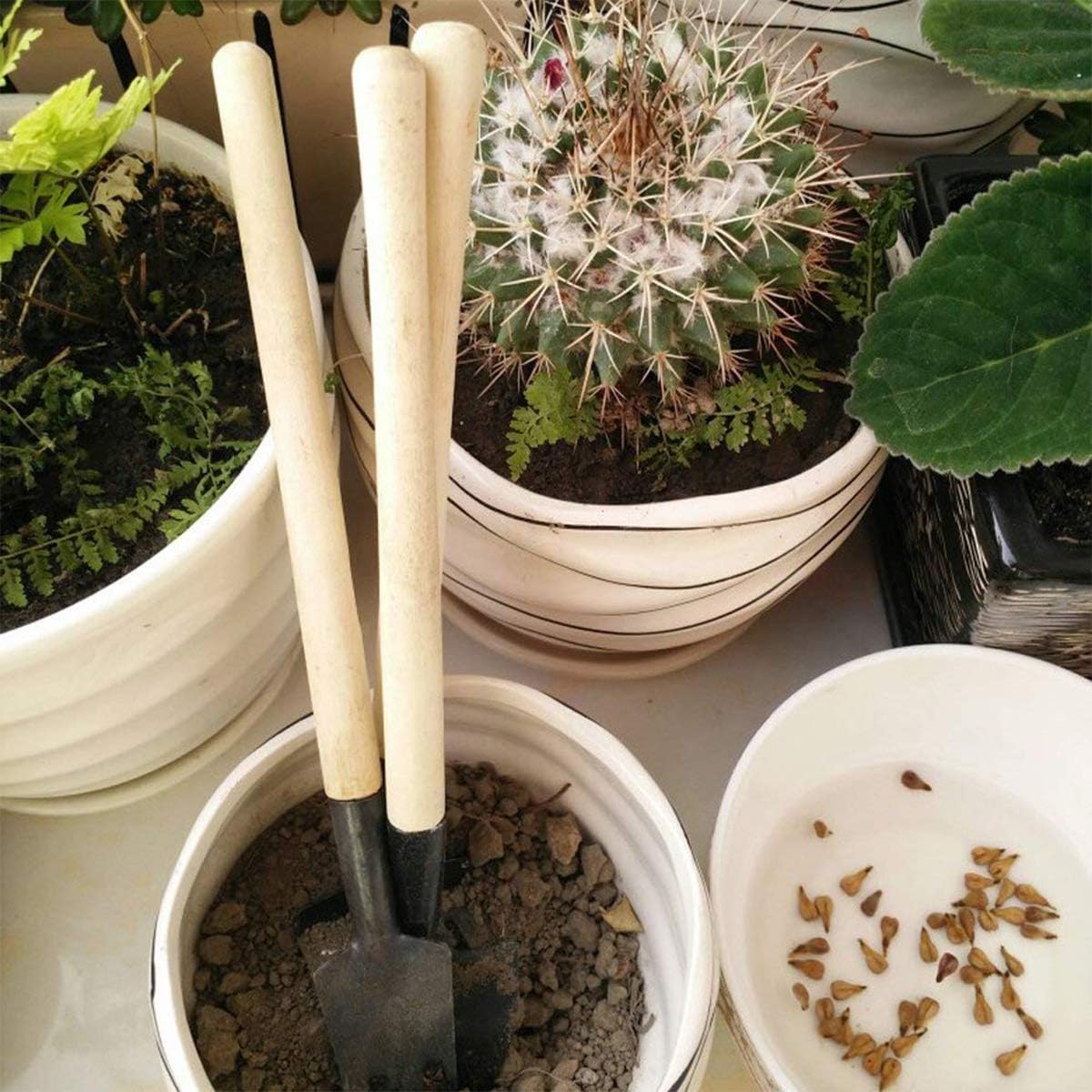 JieGuanG Gardening Tools, 3 Piece Shovel Mini Planting Kit – BigaMart