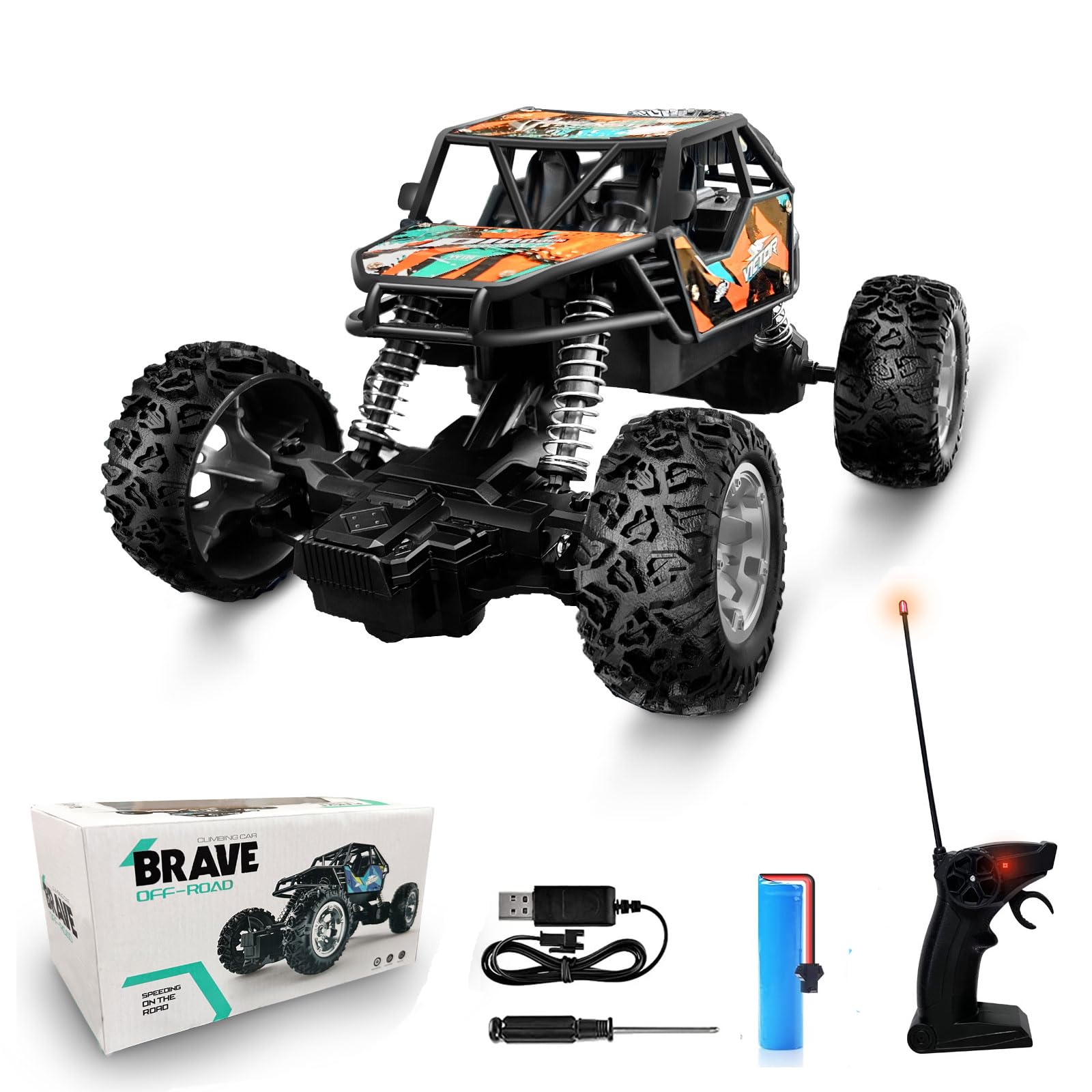 BLUECEDAR RC Racing Car, 2WD High Speed Off Road RC Car with 27 Mhz ...