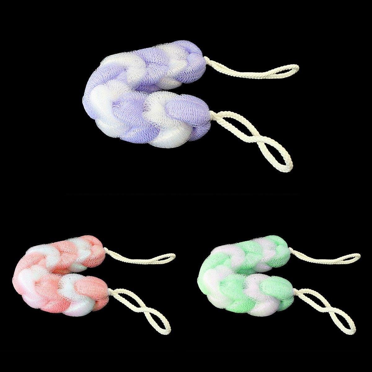 HK Home Bath SCRUNCHIE BACK SCRUBBER -Bath Shower Scrunchie, Rope ...