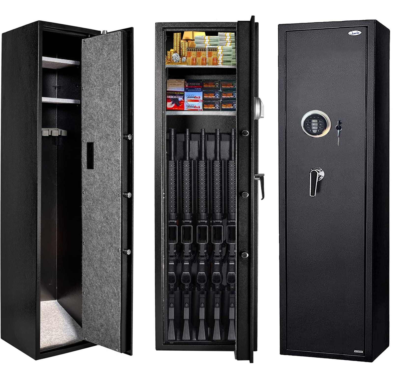 Quicktec Large Rifle Safe, Gun Safe for Home Rifles and Pistols, Quick ...