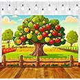 Amazon.com : SHRAPHY Apple Tree Theme Backdrop 7x5ft Happy Children's ...