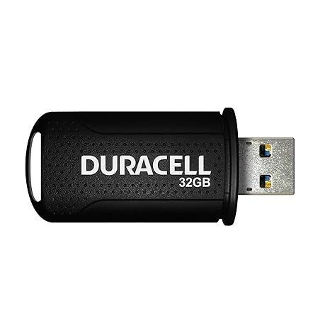 Duracell Performance Capless 32 GB USB 2.0 Flash Drive - Black: Amazon ...