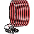 Amazon.com: Oududianzi 30 Feet 10AWG Solar Extension Cable with Two ...