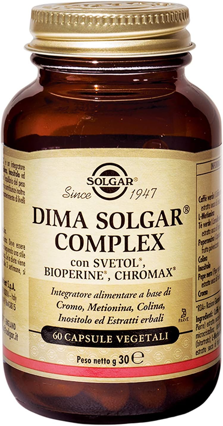 Dima Solgar Complex Integratore Alimentare 60 Capsule Vegetali: Amazon.it: Salute e cura della ...
