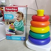 Buy Fisher-Price Brilliant Basics Rock-a-Stack, Multicolor Online at ...