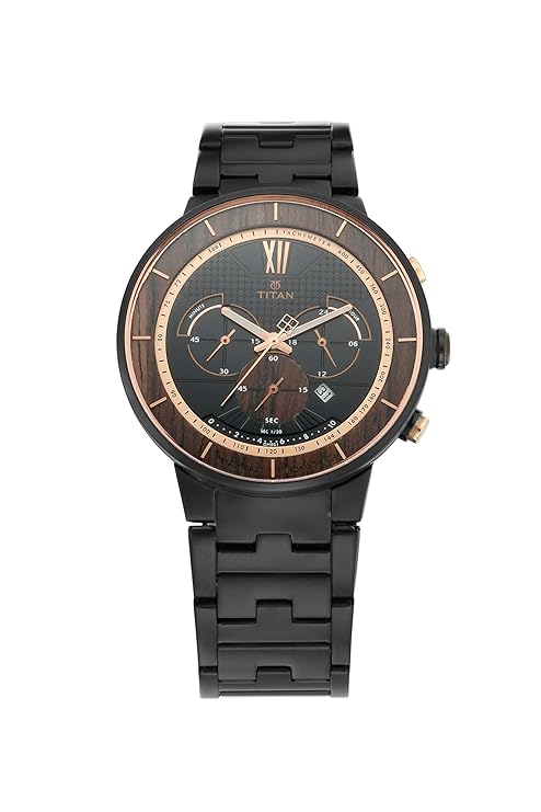 Buy Titan Grandmaster Analog Black Dial Men's Watch NM1786KM02 ...