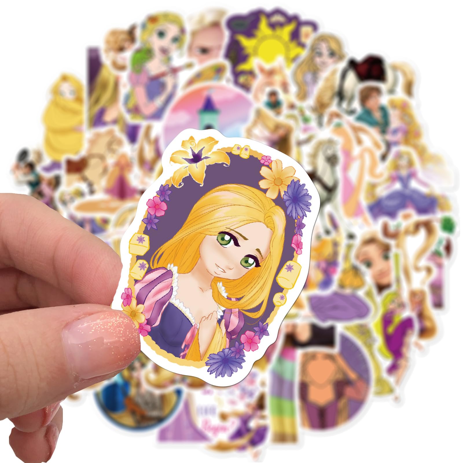 Mua 50pcs Tangled Princess Stickers - Cute Cartoon Decals for Kids ...