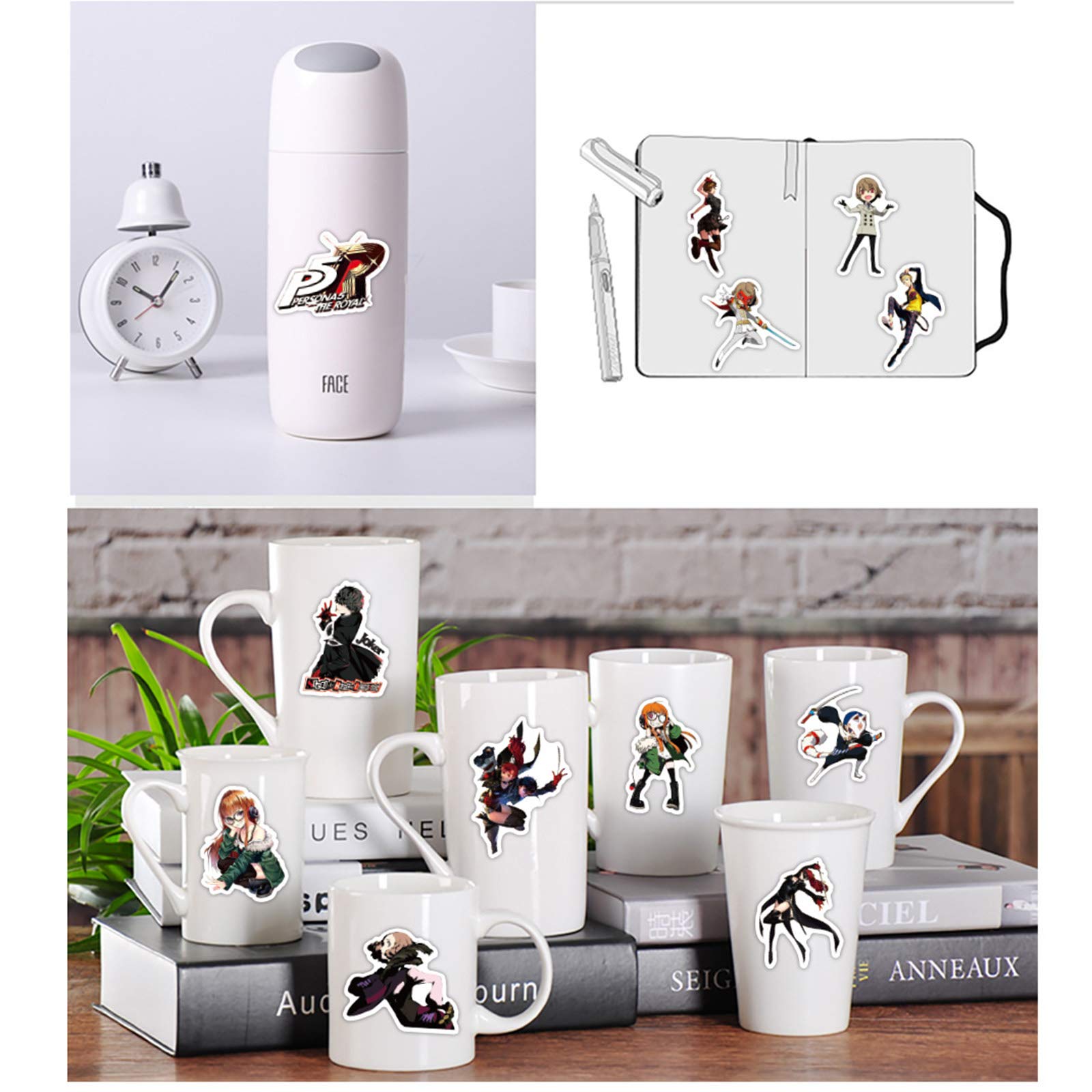 Mua Persona Stickers for Water Bottle 50pcs, Waterproof Vinyl Decal for ...