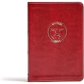 CSB Military Bible, Navy Blue LeatherTouch, Red Letter, Presentation ...