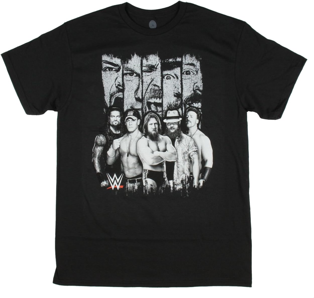 WWE Men's Wrestler Panels T-Shirt, Black, Medium: Amazon.ca: Clothing ...