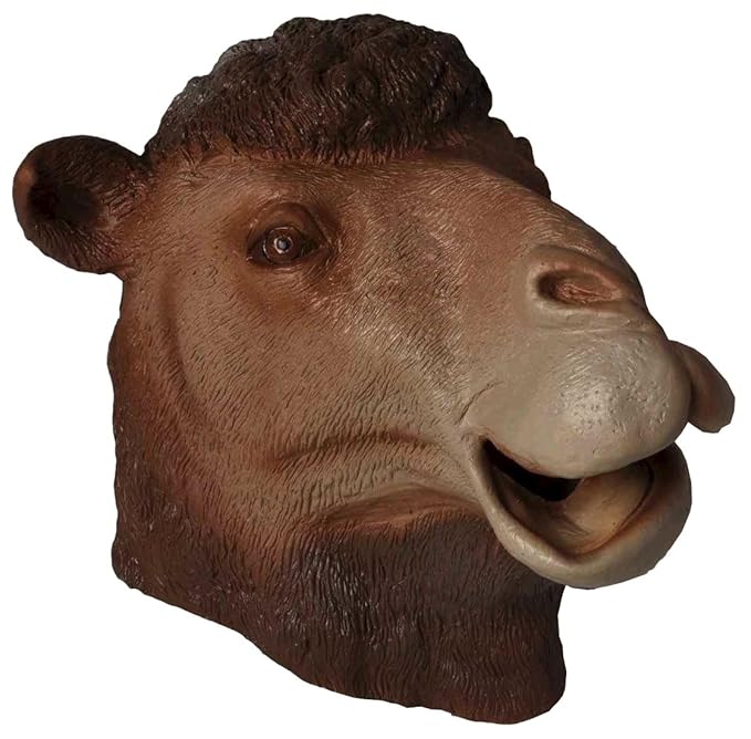 Deluxe Latex Camel Over Head Mask: Amazon.co.uk: Clothing