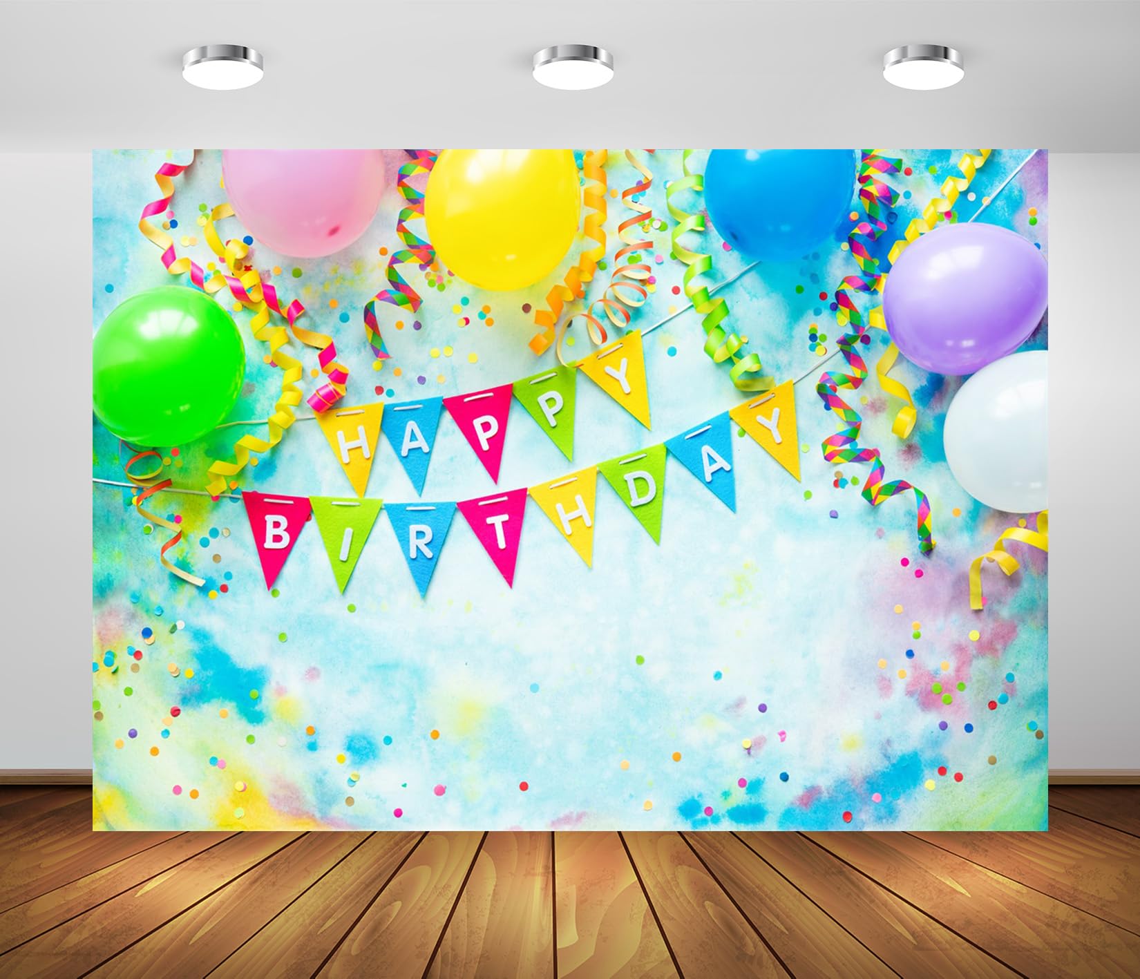 Mua BELECO 7x5ft Fabric Happy Birthday Backdrop Kids Birthday Party ...