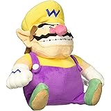 Amazon.com: Little Buddy Set of 2 Super Mario All Star 1422 Waluigi & 1421 Wario Stuffed Plush ...