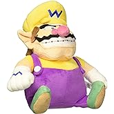 Amazon.com: Little Buddy Set of 2 Super Mario All Star 1422 Waluigi & 1421 Wario Stuffed Plush ...