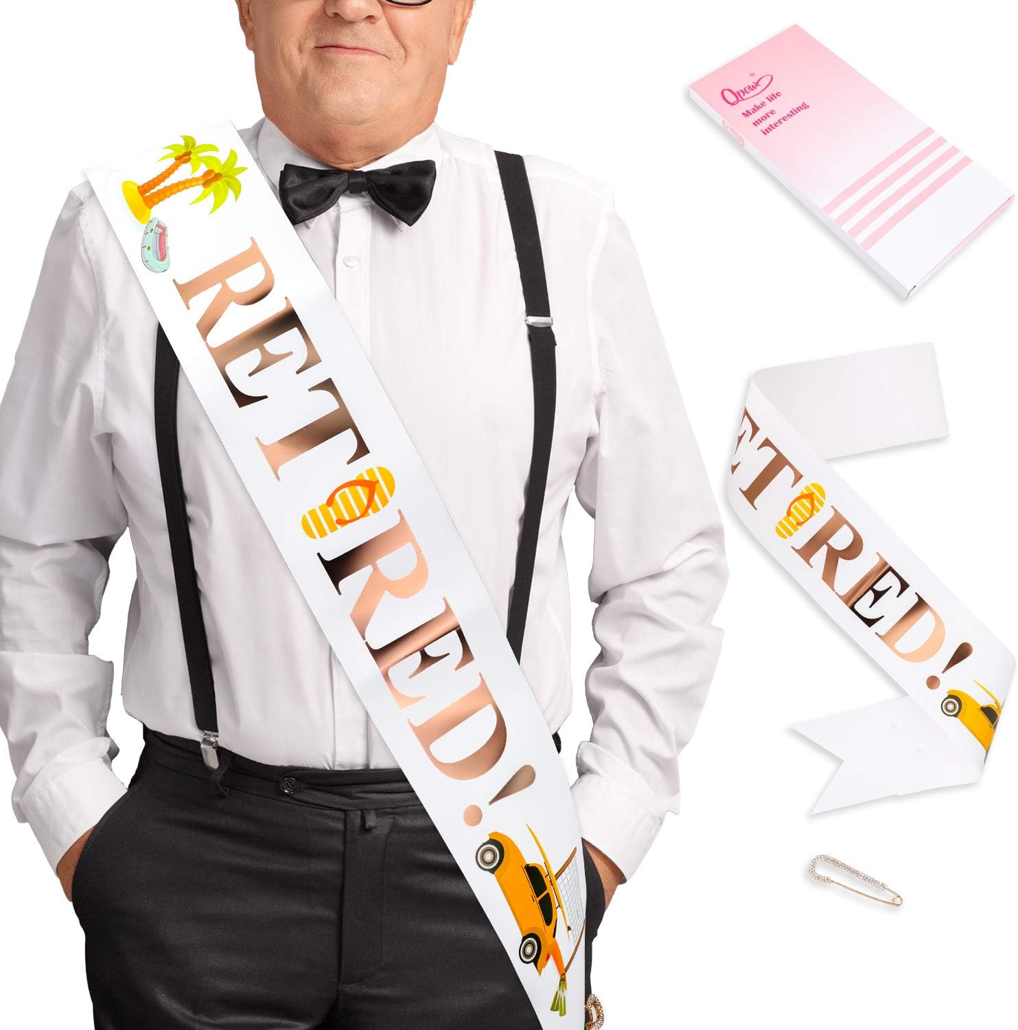 Qpout Retirement Sash Rose Gold Officially Retired Sash-Retirement ...