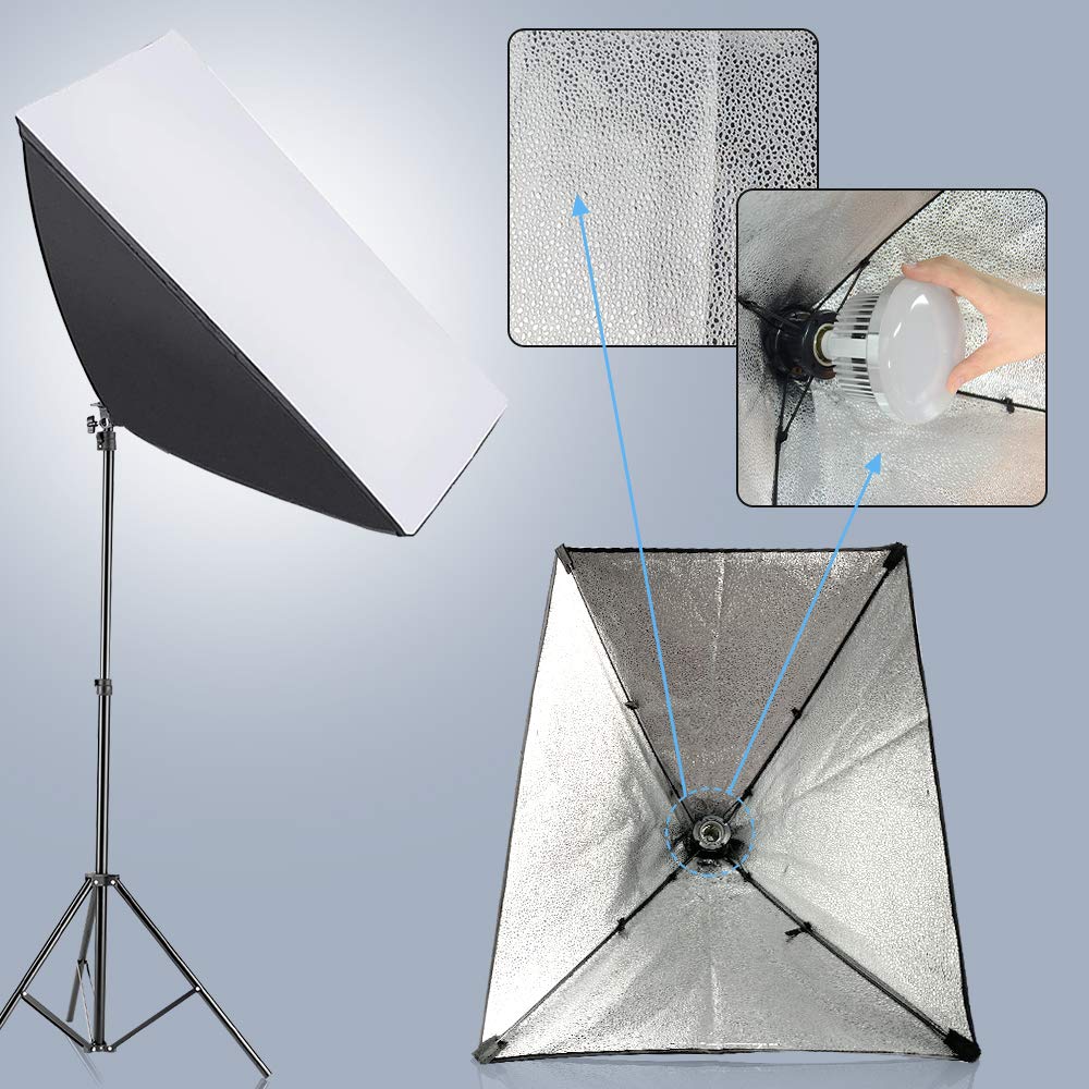 MOUNTDOG Photography Lighting Kit,6.6X 10ft Backdrop Stand System and ...
