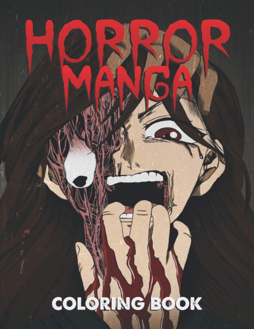Mua Horror Manga Coloring Book: Creepy and Scary Japanese Gore Manga ...