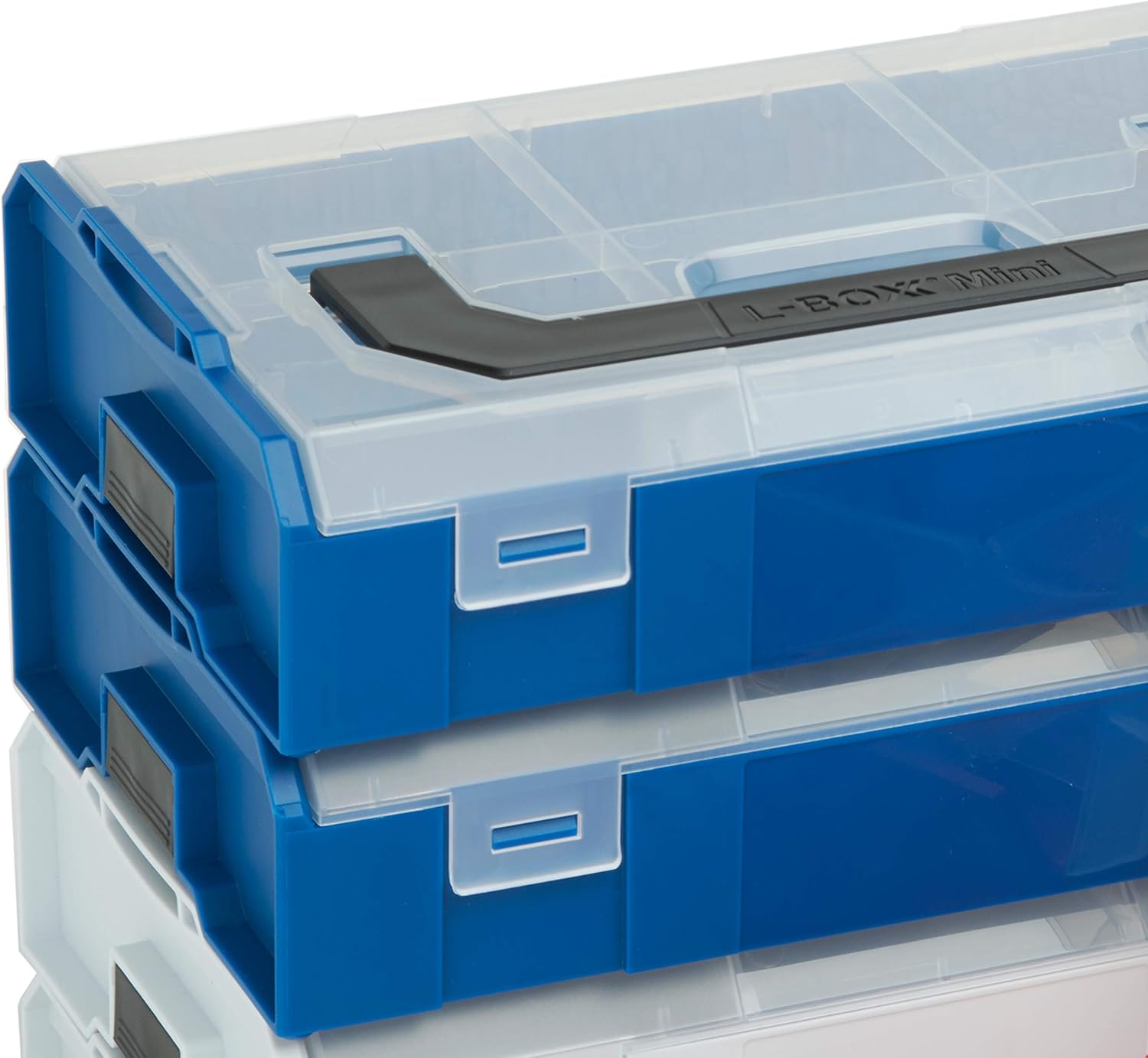 Bosch Sortimo L BOXX Mini Pack of 2 Colourful in Set lid Transparent ...